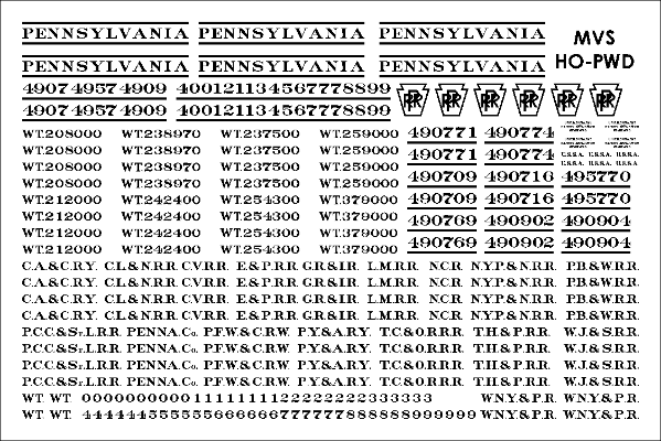 HO PRR Wreck Derrick Decals – Mount Vernon Shops