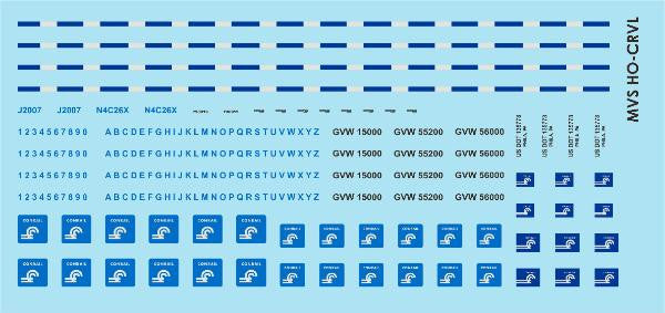 HO Conrail Vehicle Lettering Decals – Mount Vernon Shops