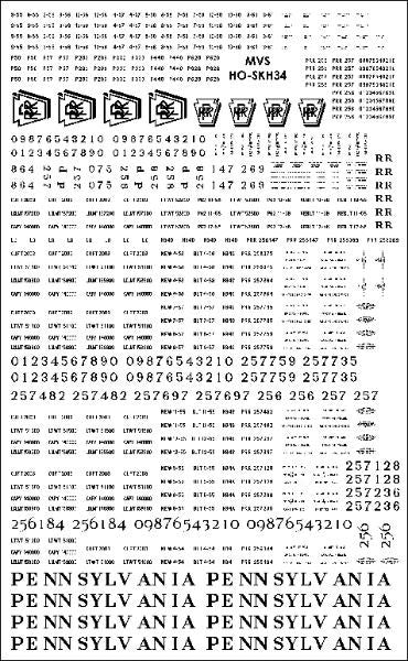HO PRR H34 Shadow Keystone Covered Hopper Decals – Mount Vernon Shops